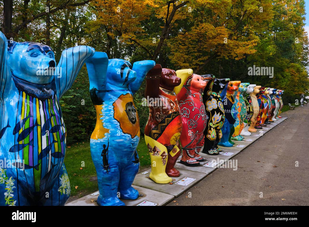 Berlin, Germany, 15 October 2022, United Painted Buddy Bears relation ...