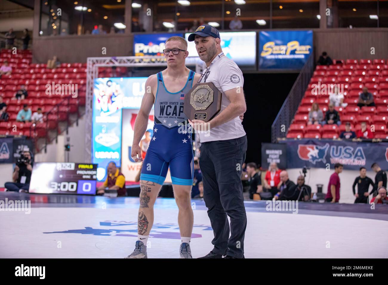 Six Wrestlers from the Men's Greco-Roman Wrestling Team assigned to the ...