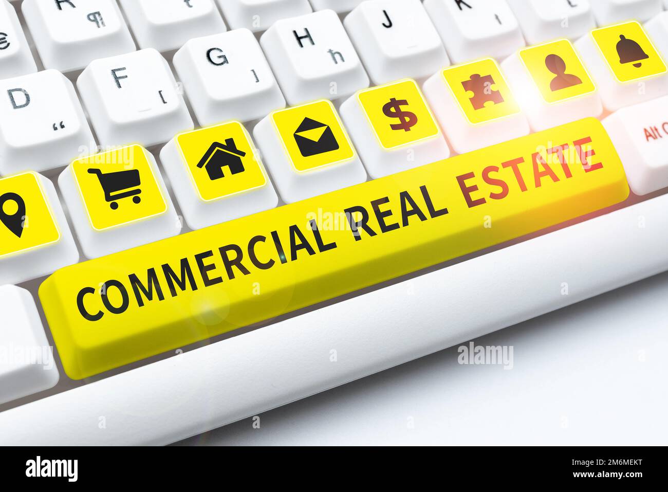 Sign displaying Commercial Real Estate. Concept meaning Income Property ...