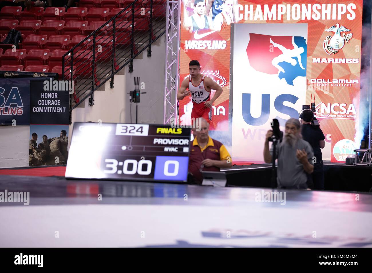Six Wrestlers from the Men's Greco-Roman Wrestling Team assigned to the ...