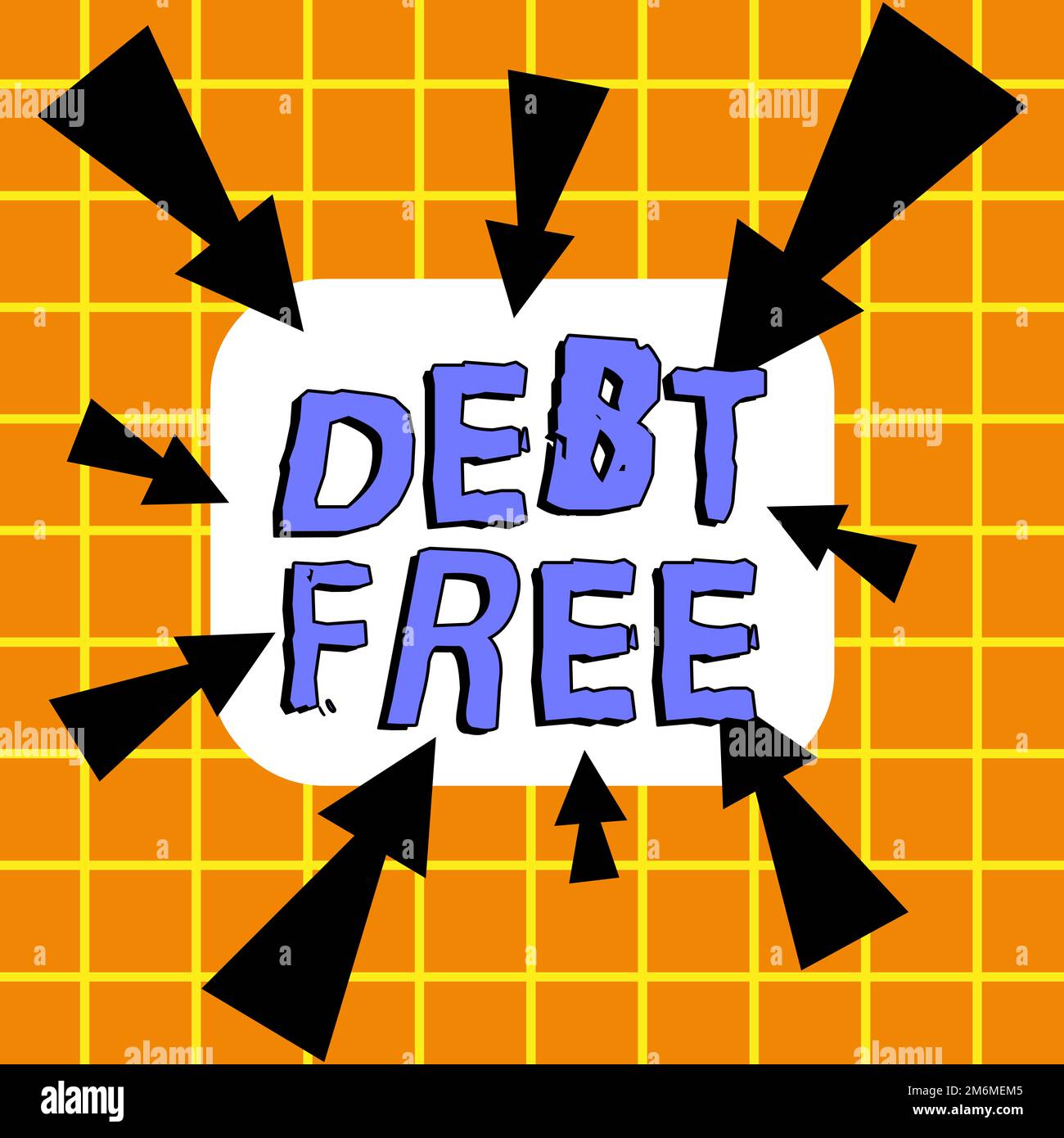 Hand writing sign Debt Free. Internet Concept Financial freedom Not ...