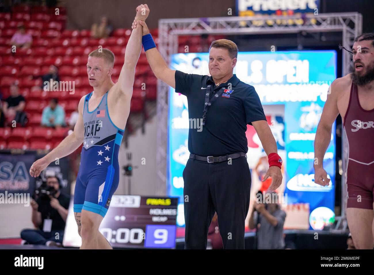 Six Wrestlers from the Men's Greco-Roman Wrestling Team assigned to the ...