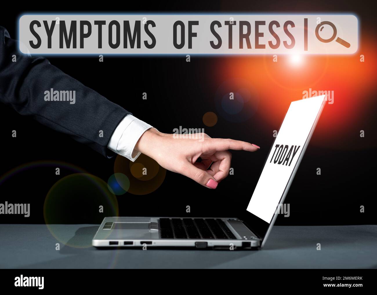 Conceptual caption Symptoms Of Stress. Internet Concept serving as ...