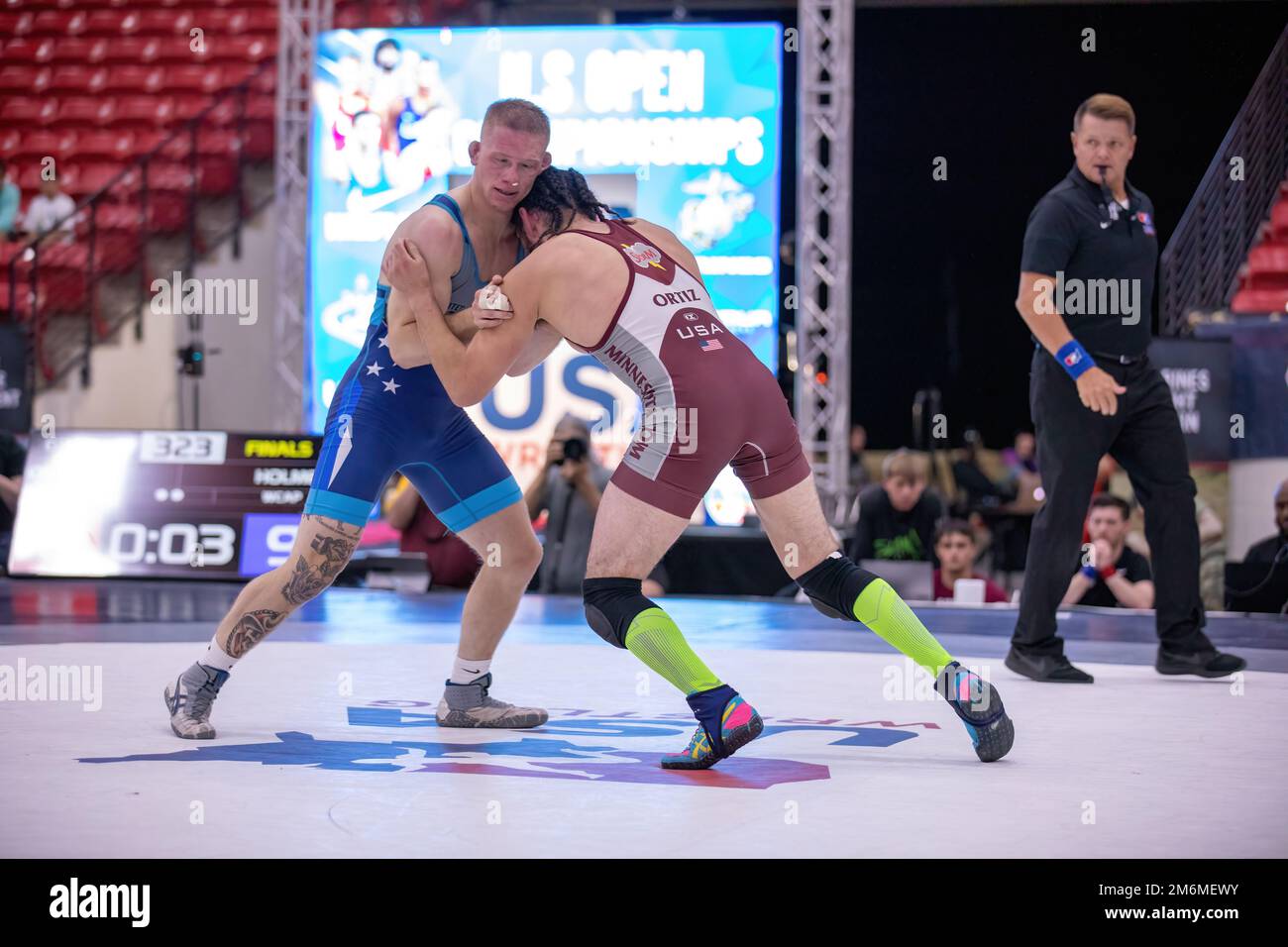 Six Wrestlers from the Men's Greco-Roman Wrestling Team assigned to the ...