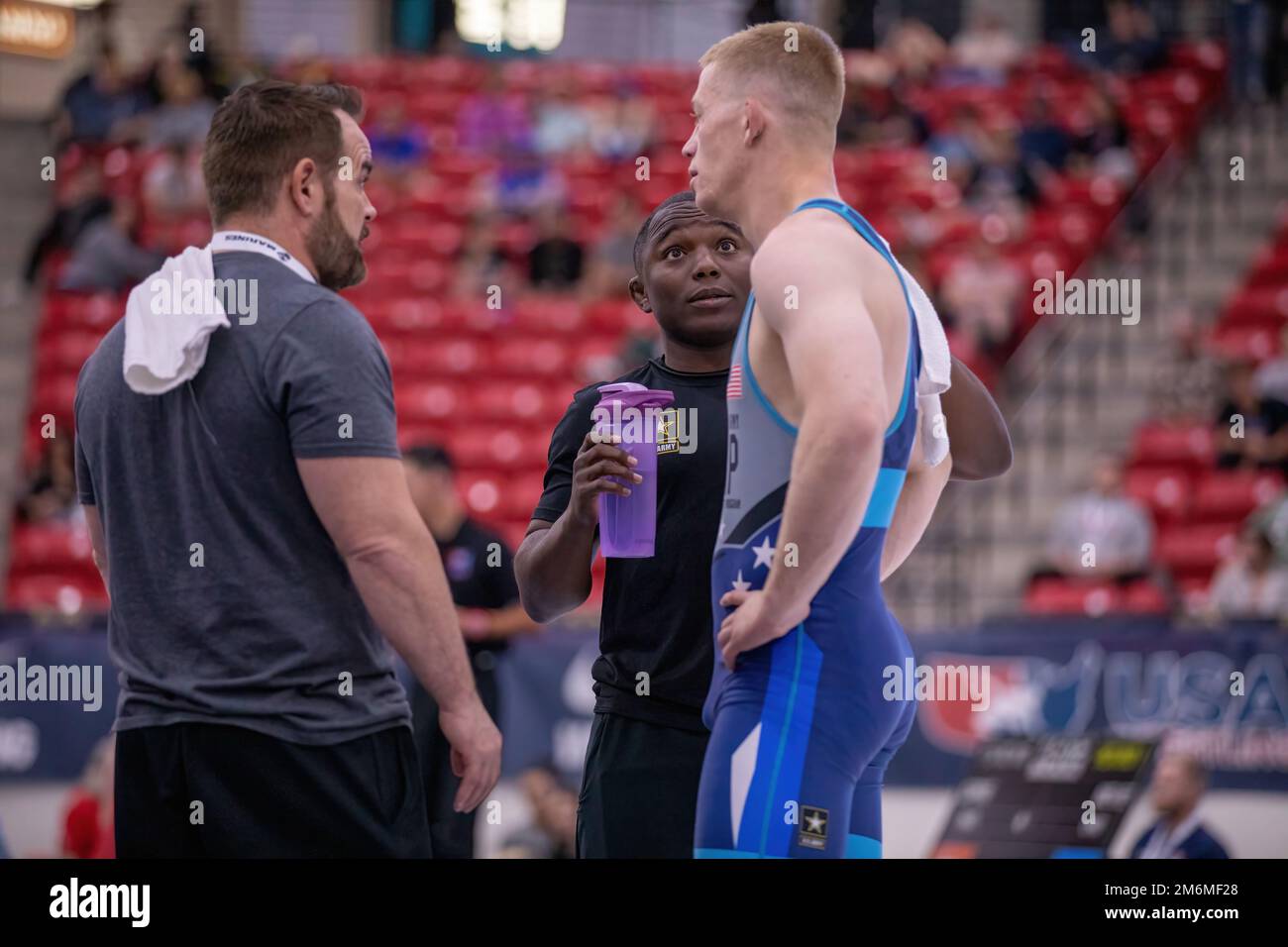 Six Wrestlers from the Men's Greco-Roman Wrestling Team assigned to the ...
