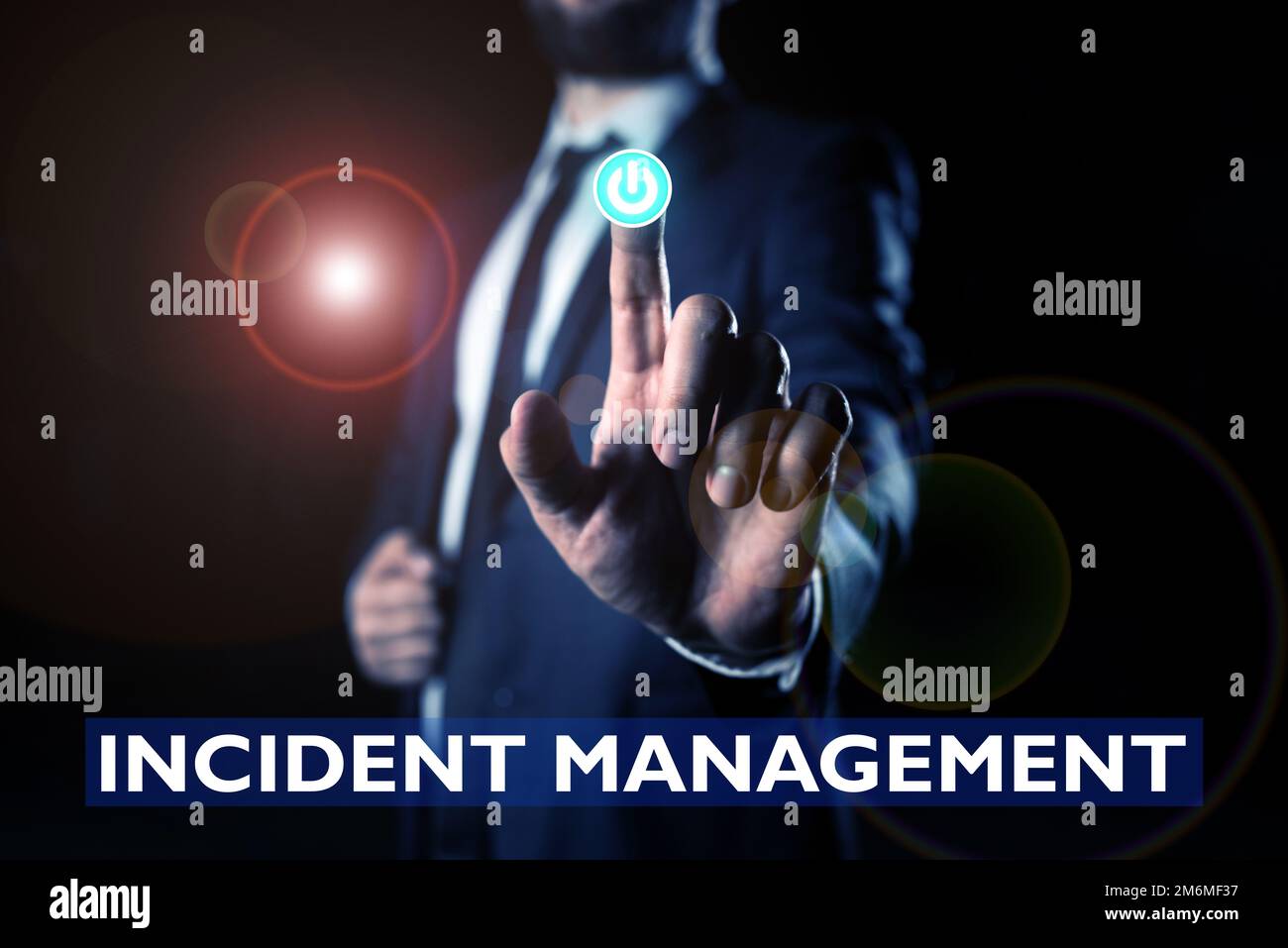 Text Caption Presenting Incident Management Word For Process To Return Service To Normal