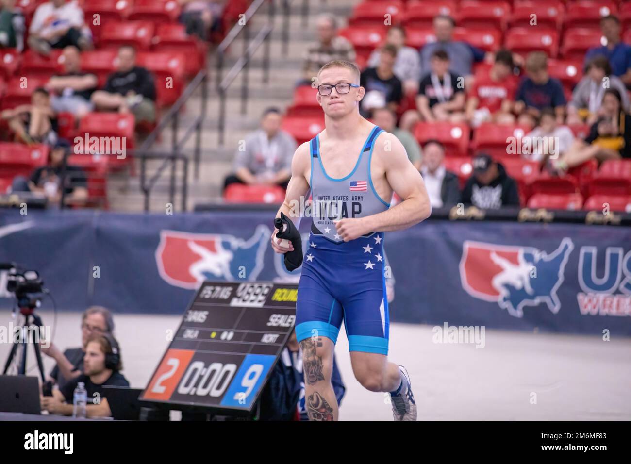 Six Wrestlers from the Men's Greco-Roman Wrestling Team assigned to the ...