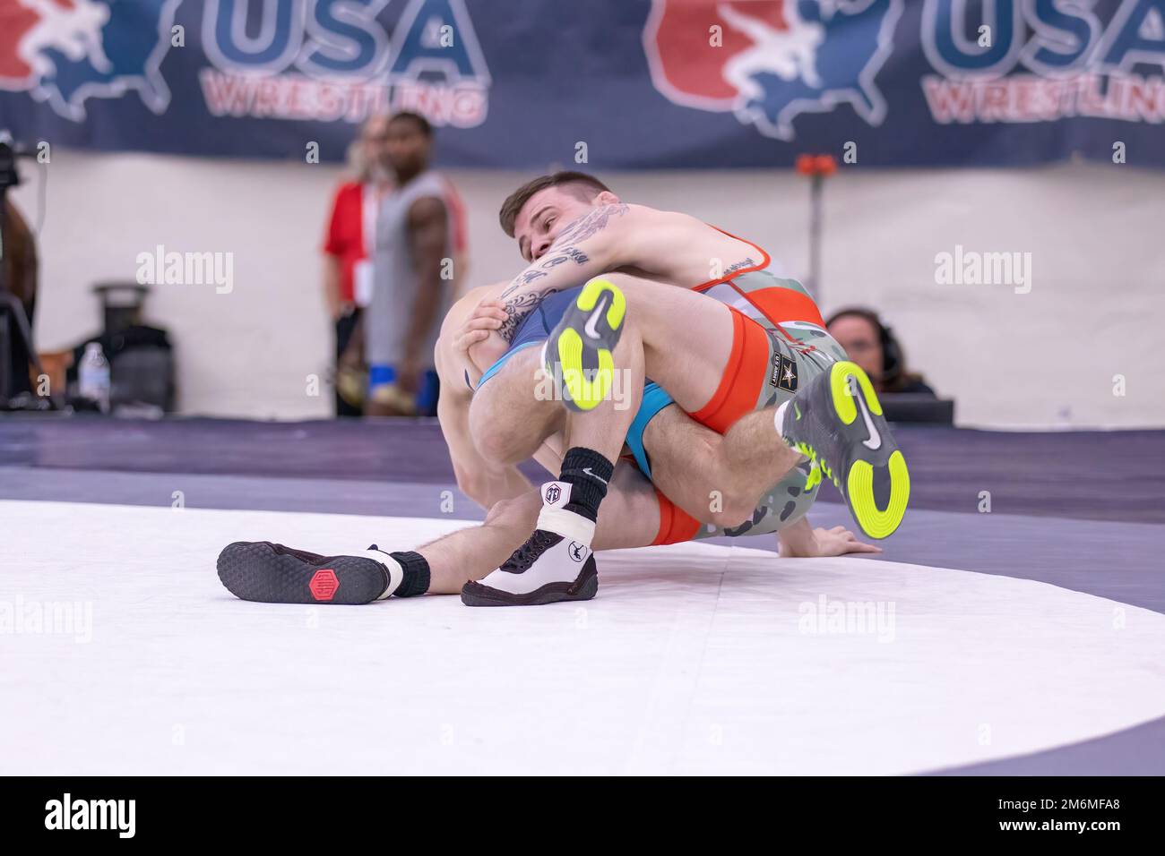 Six Wrestlers from the Men's Greco-Roman Wrestling Team assigned to the ...