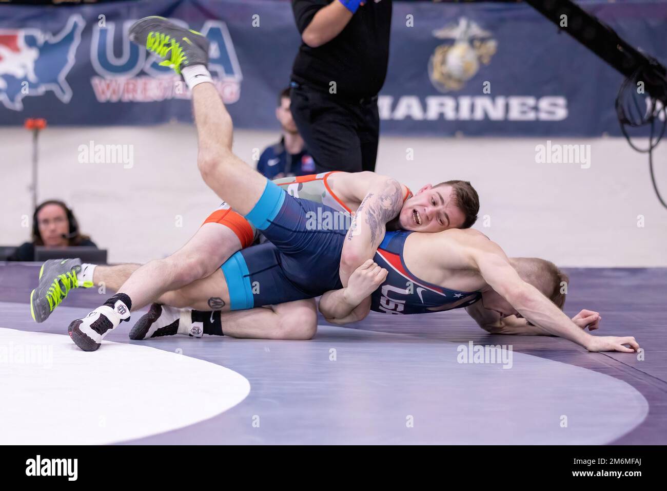 Six Wrestlers from the Men's Greco-Roman Wrestling Team assigned to the ...