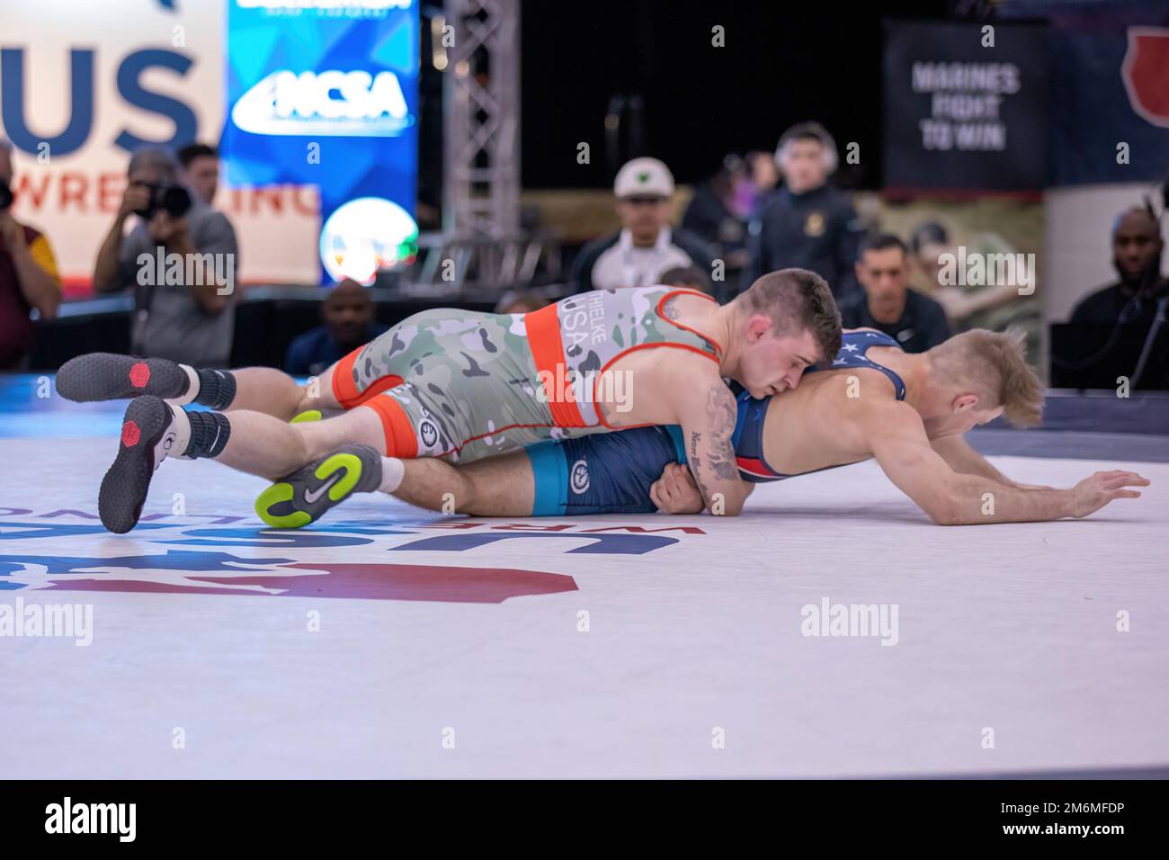 Six Wrestlers from the Men's Greco-Roman Wrestling Team assigned to the ...
