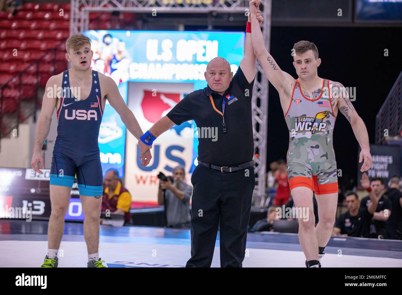 Six Wrestlers from the Men's Greco-Roman Wrestling Team assigned to the ...