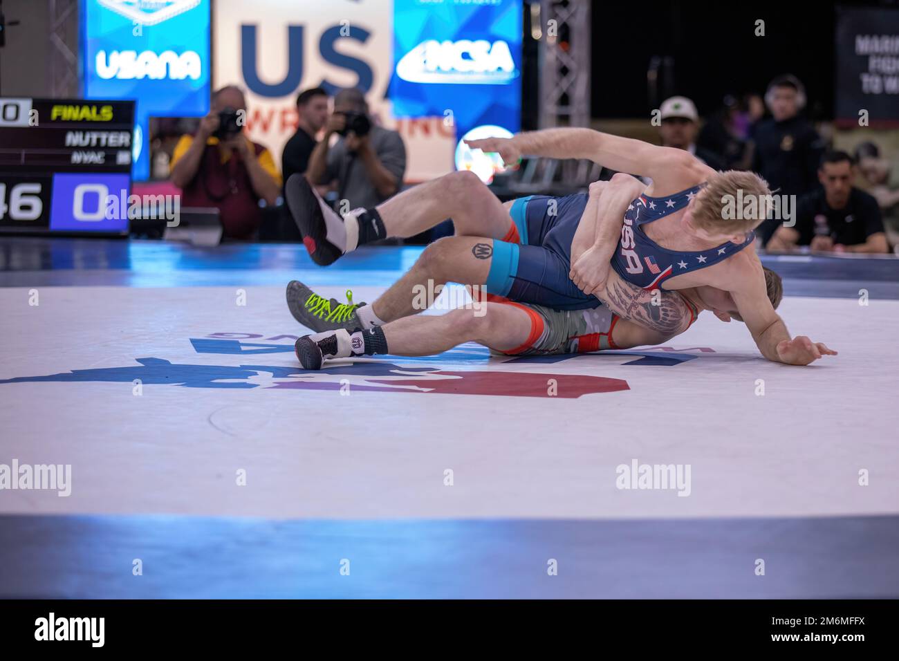 Six Wrestlers from the Men's Greco-Roman Wrestling Team assigned to the ...