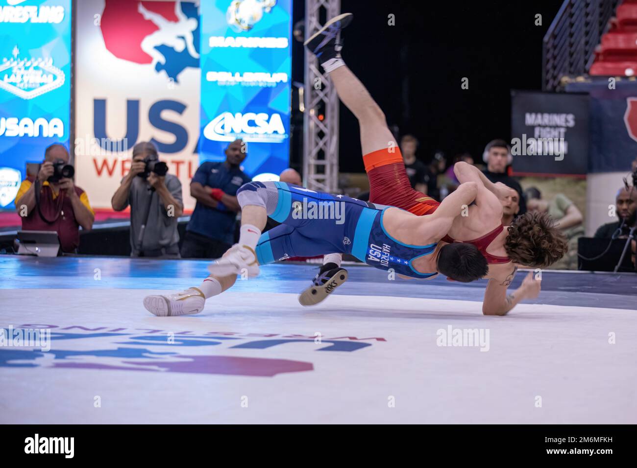 Six Wrestlers from the Men's Greco-Roman Wrestling Team assigned to the ...