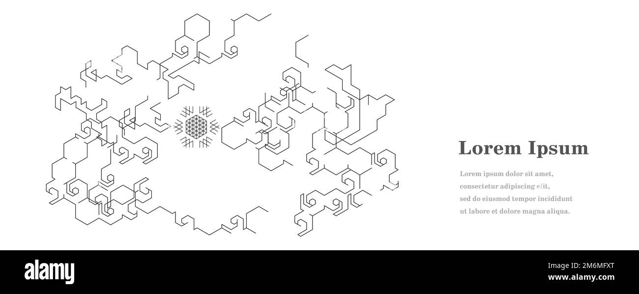 abstract black white hexagon, ai artificial intelligence, geometric ...