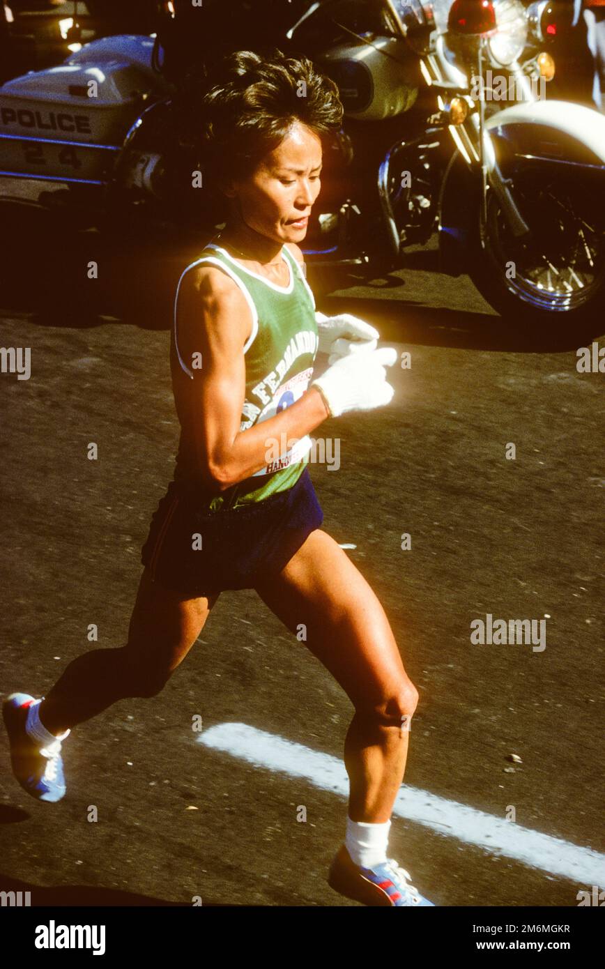 Miki Gorman winner of the 1977 New York Marathon Stock Photo - Alamy
