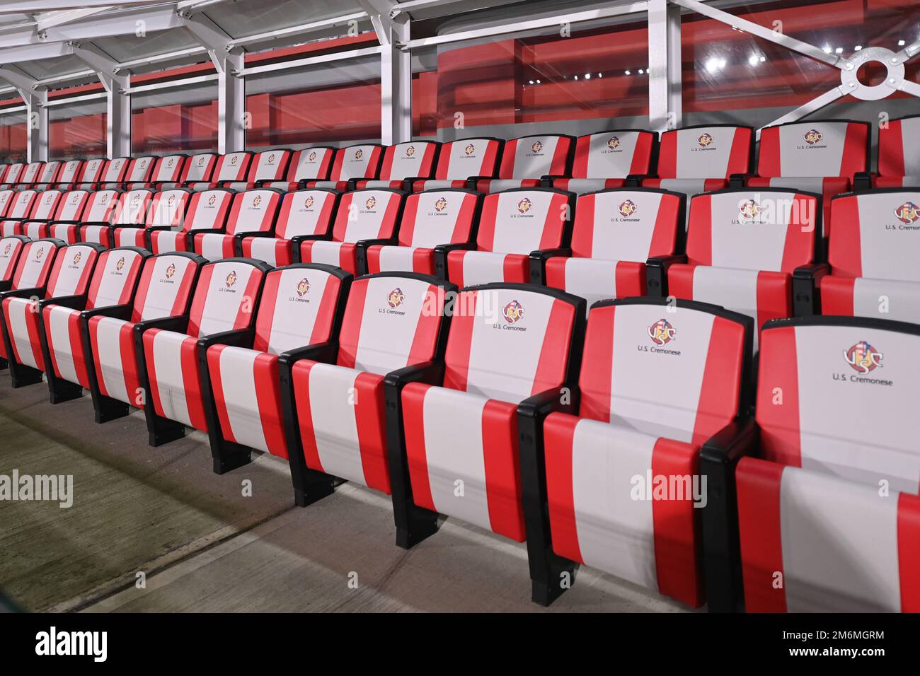 A view of Cremonese Stadium Giovanni Zini during the italian soccer ...