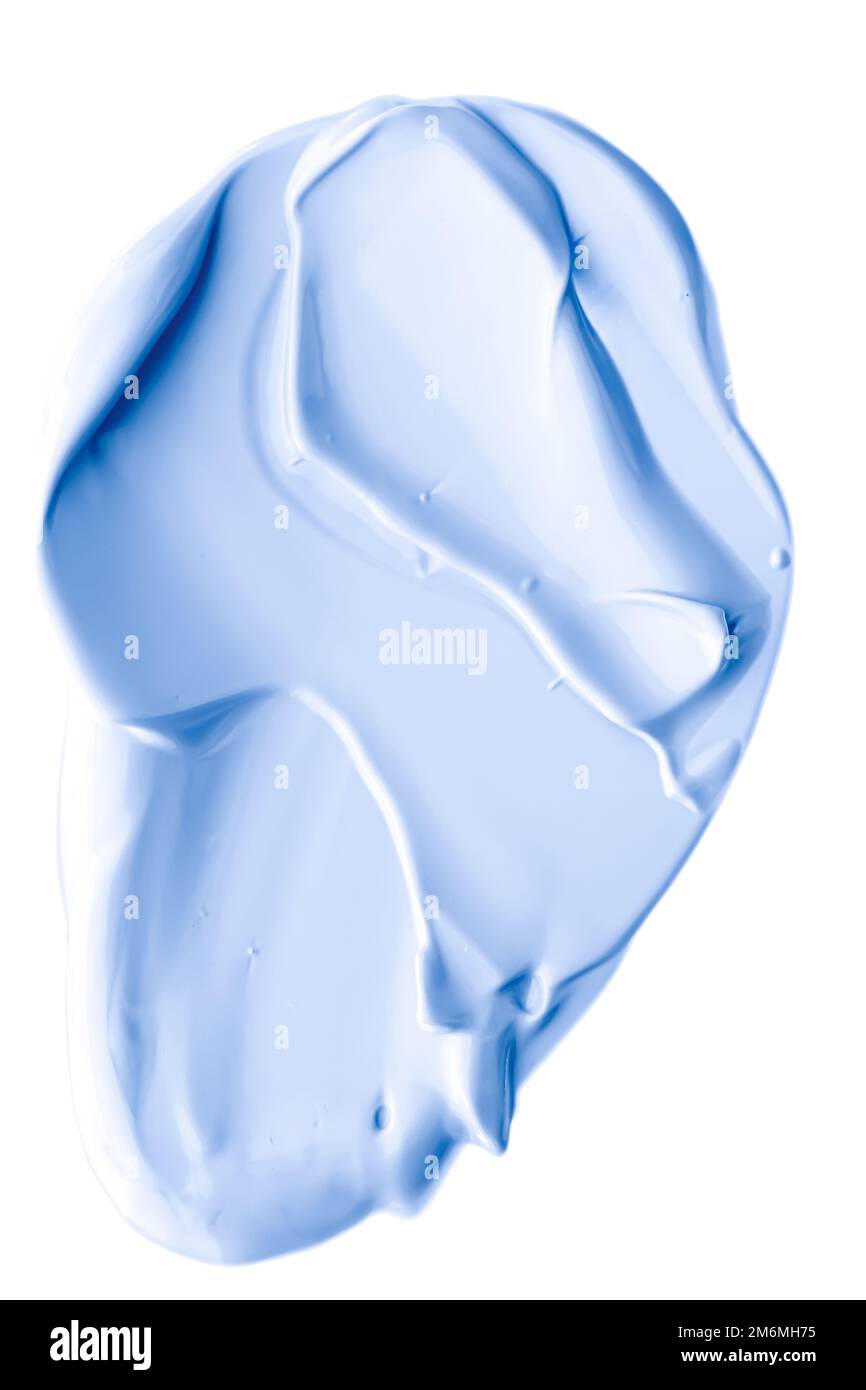 Pastel blue beauty swatch, skincare and makeup cosmetic product sample ...