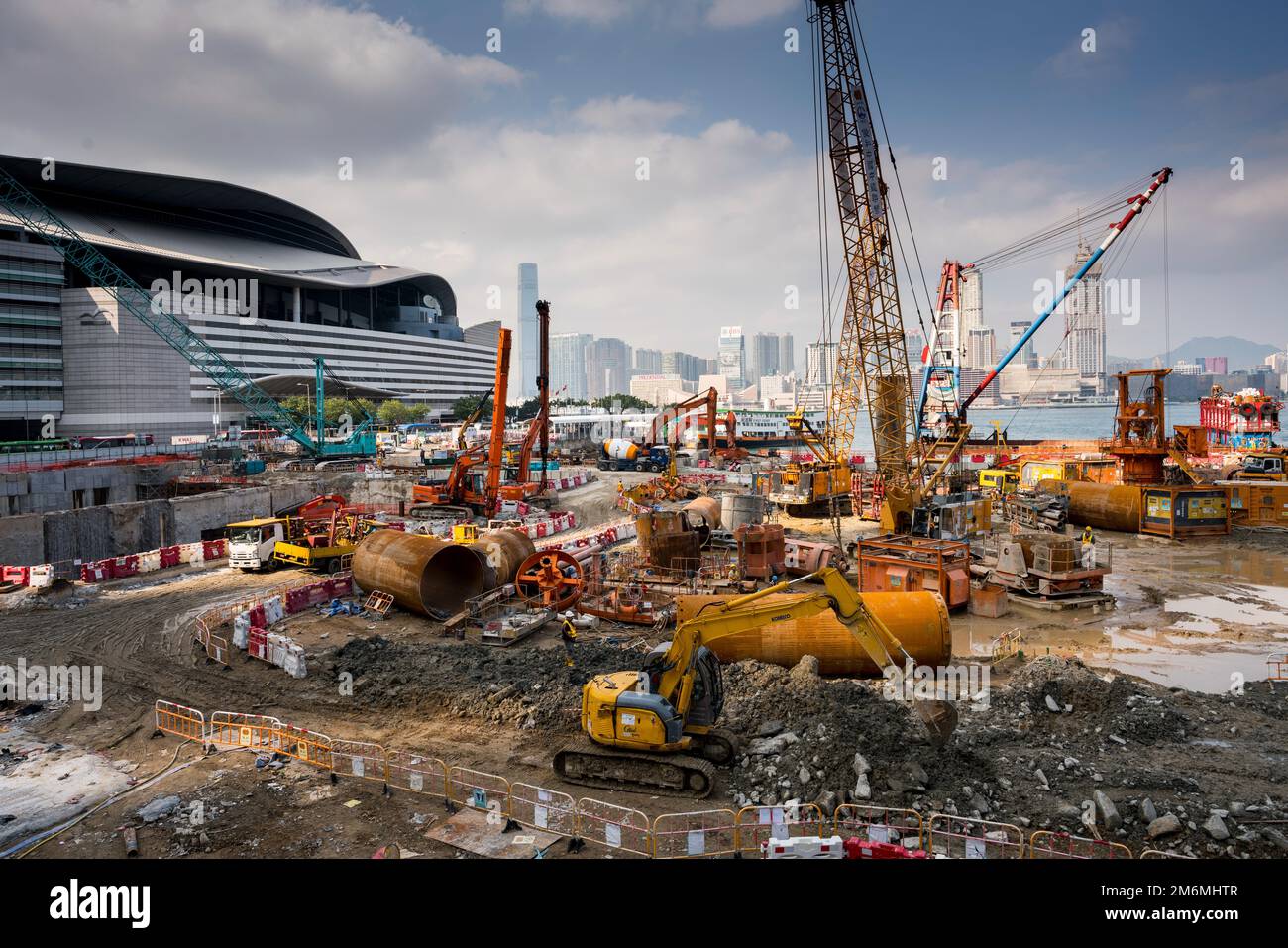 The Hong Kong construction site Stock Photo - Alamy