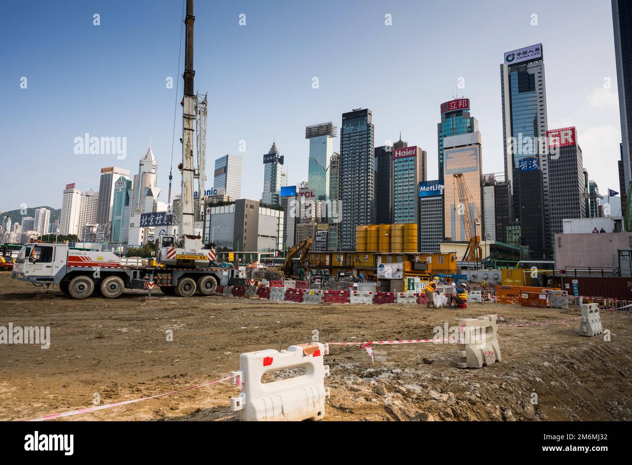The Hong Kong construction site Stock Photo - Alamy