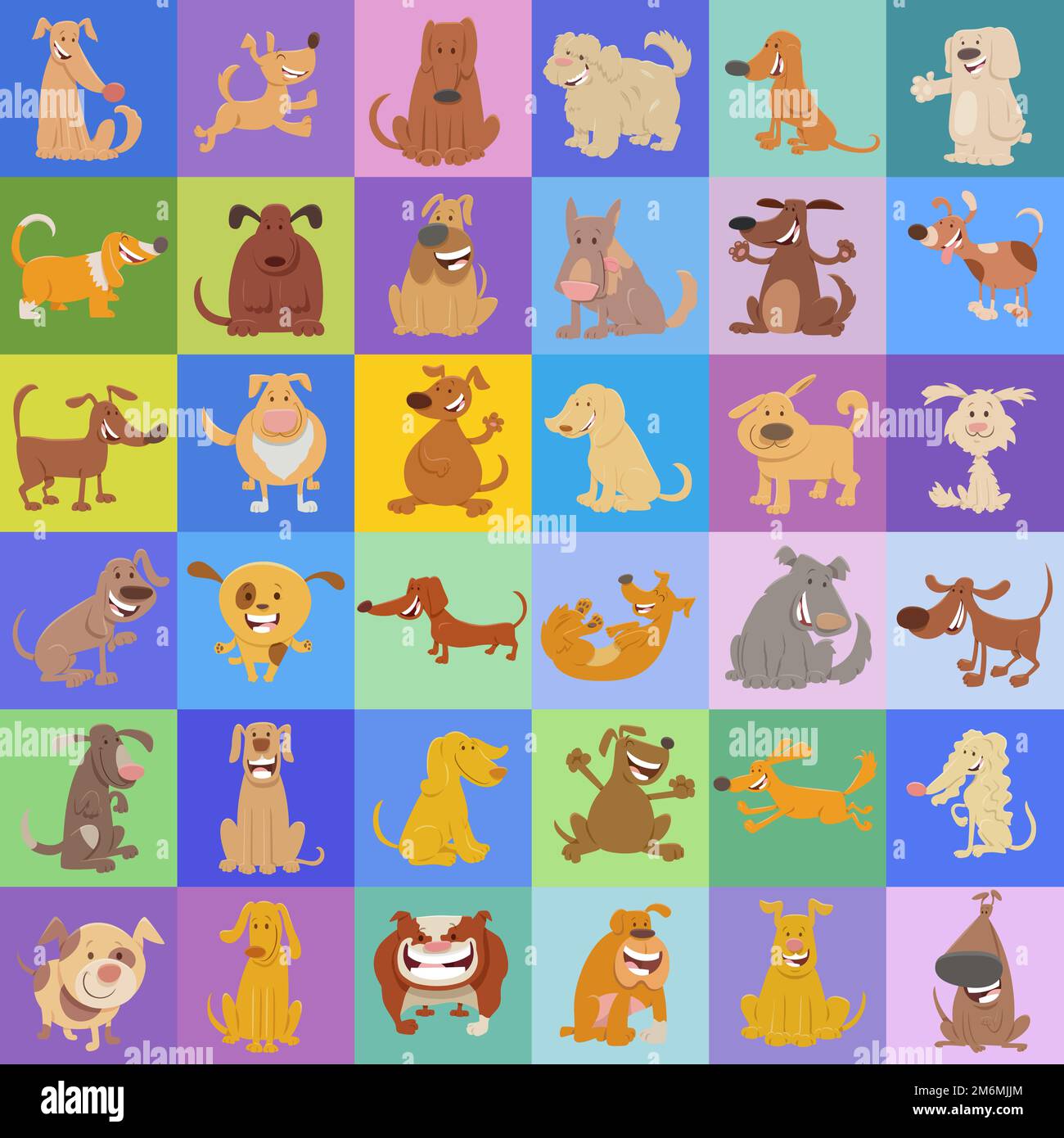 Seamless pattern cute characters hi-res stock photography and images ...