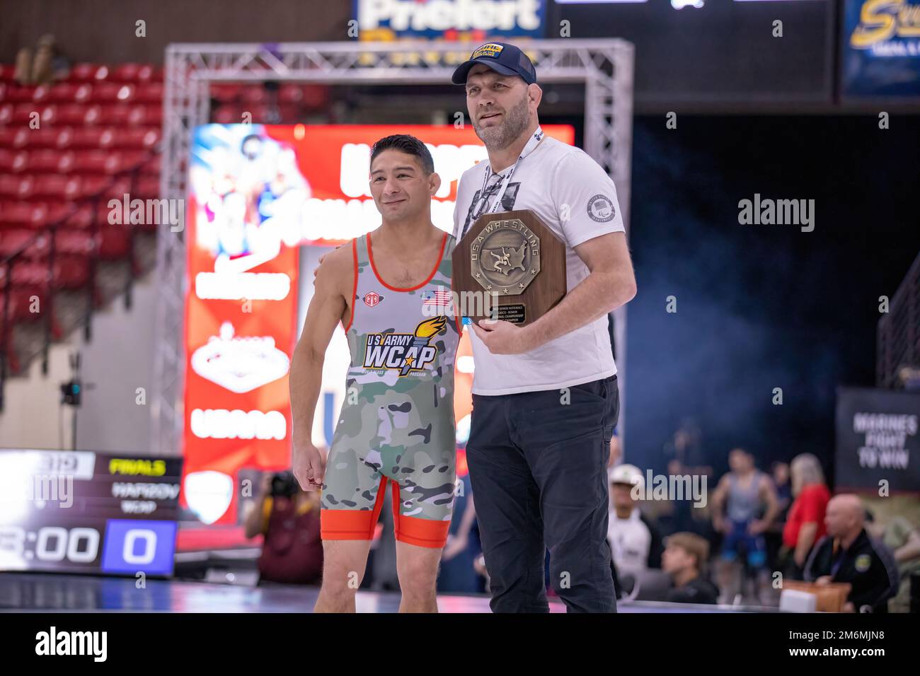 Six Wrestlers from the Men's Greco-Roman Wrestling Team assigned to the ...