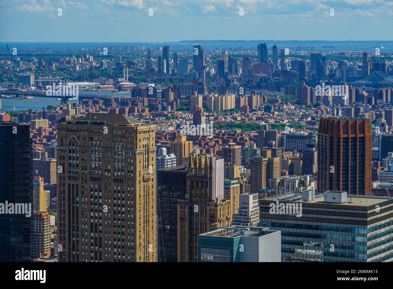The view from the Rockefeller Center (Top of the Rock Stock Photo - Alamy