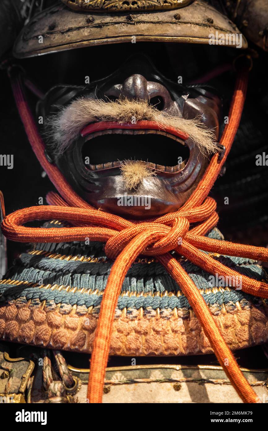 Traditional samurai Japanese armour - antique protection for fighter in ...