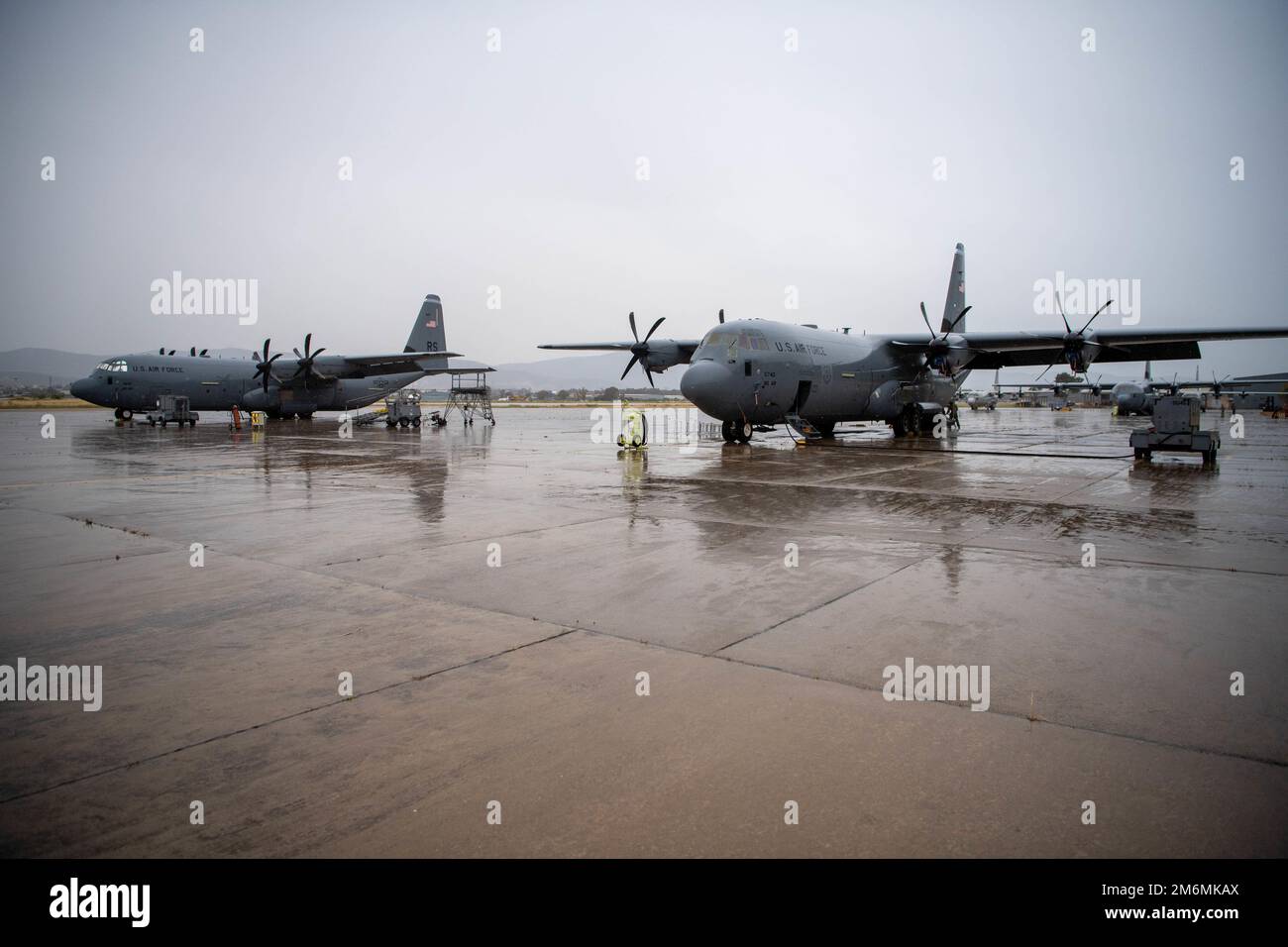 U.S. Air Force C-130J Super Hercules aircraft assigned to the 37th ...