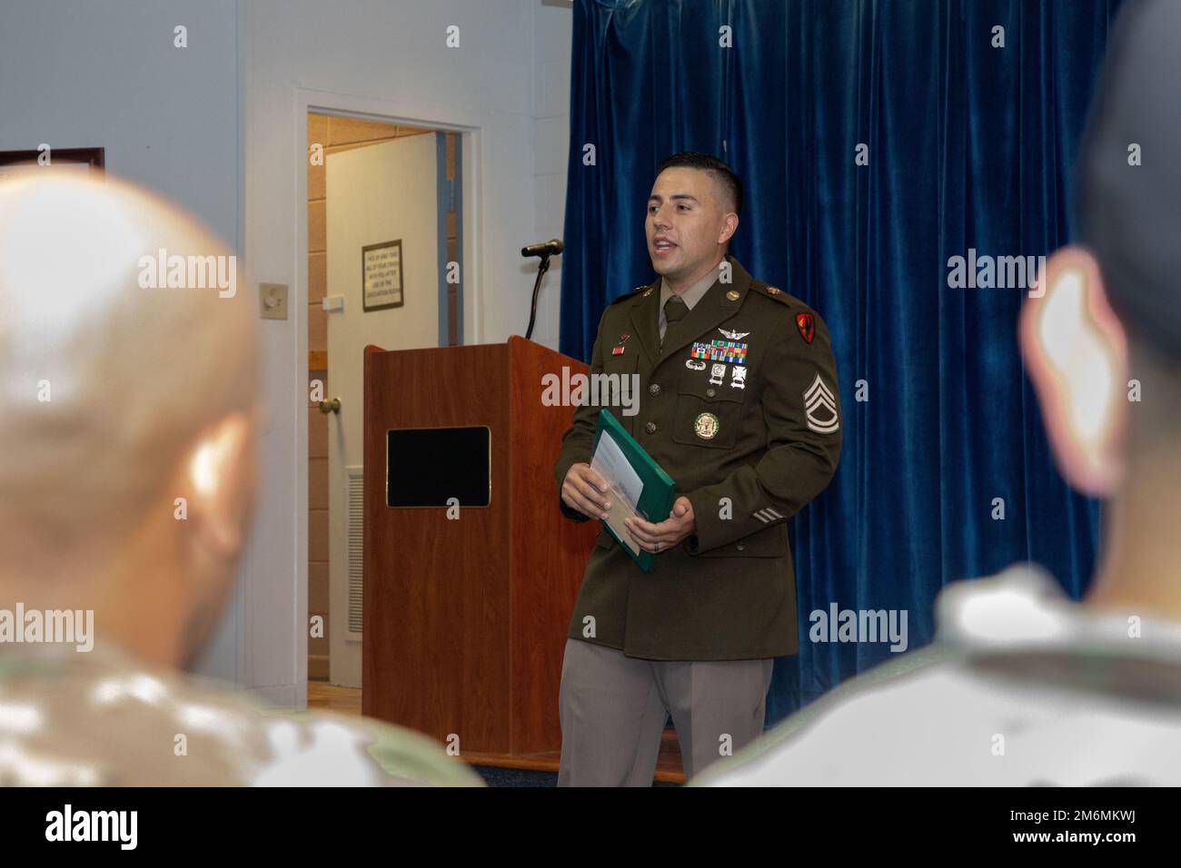 U.S. Army Sgt. 1st Class Christopher Belevan, small group leader, Army ...