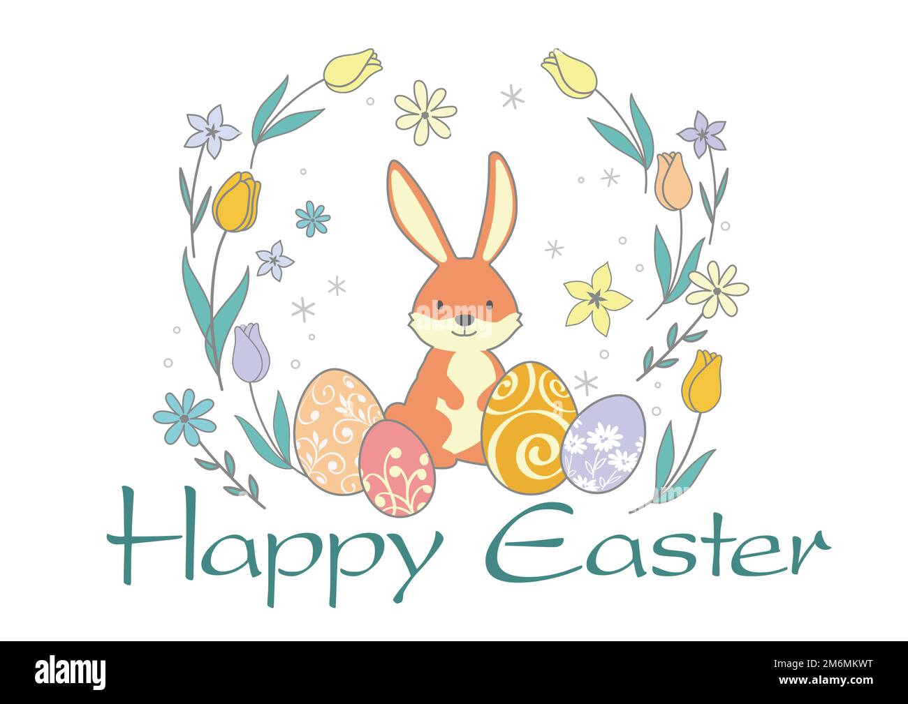 Happy Easter Vector Colorful Symbol Logo Isolated On A White Background ...