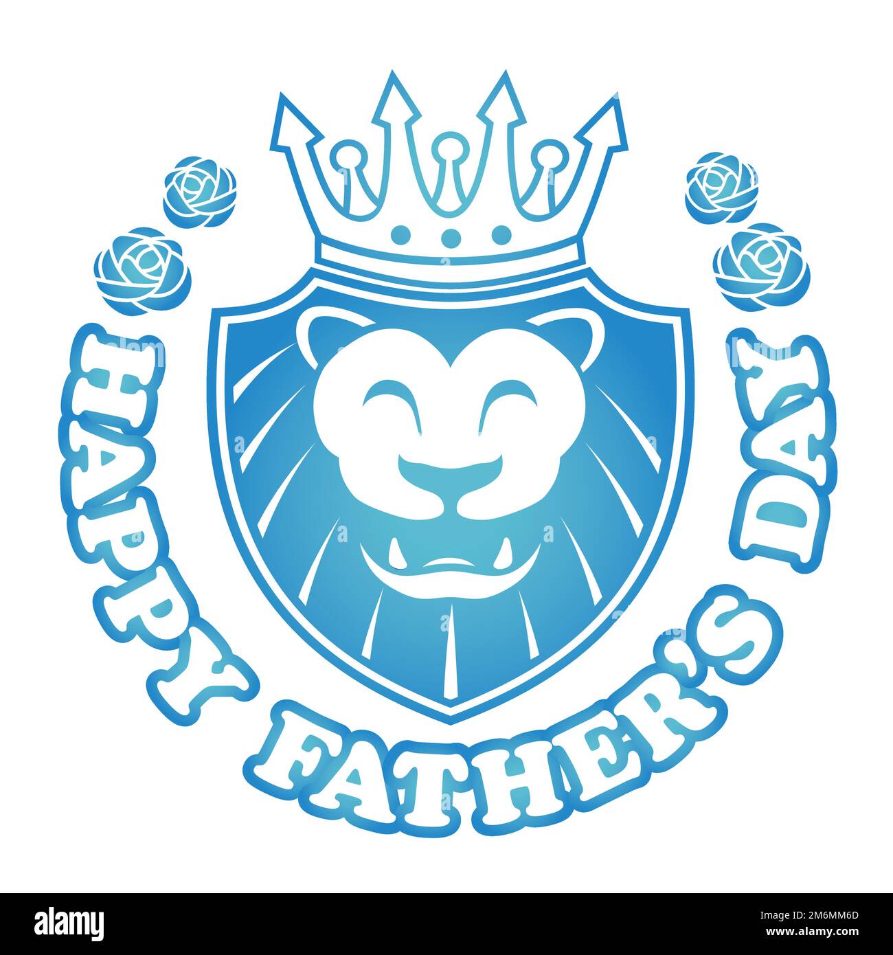 Happy Father’s Day vector symbol illustration isolated on a white ...