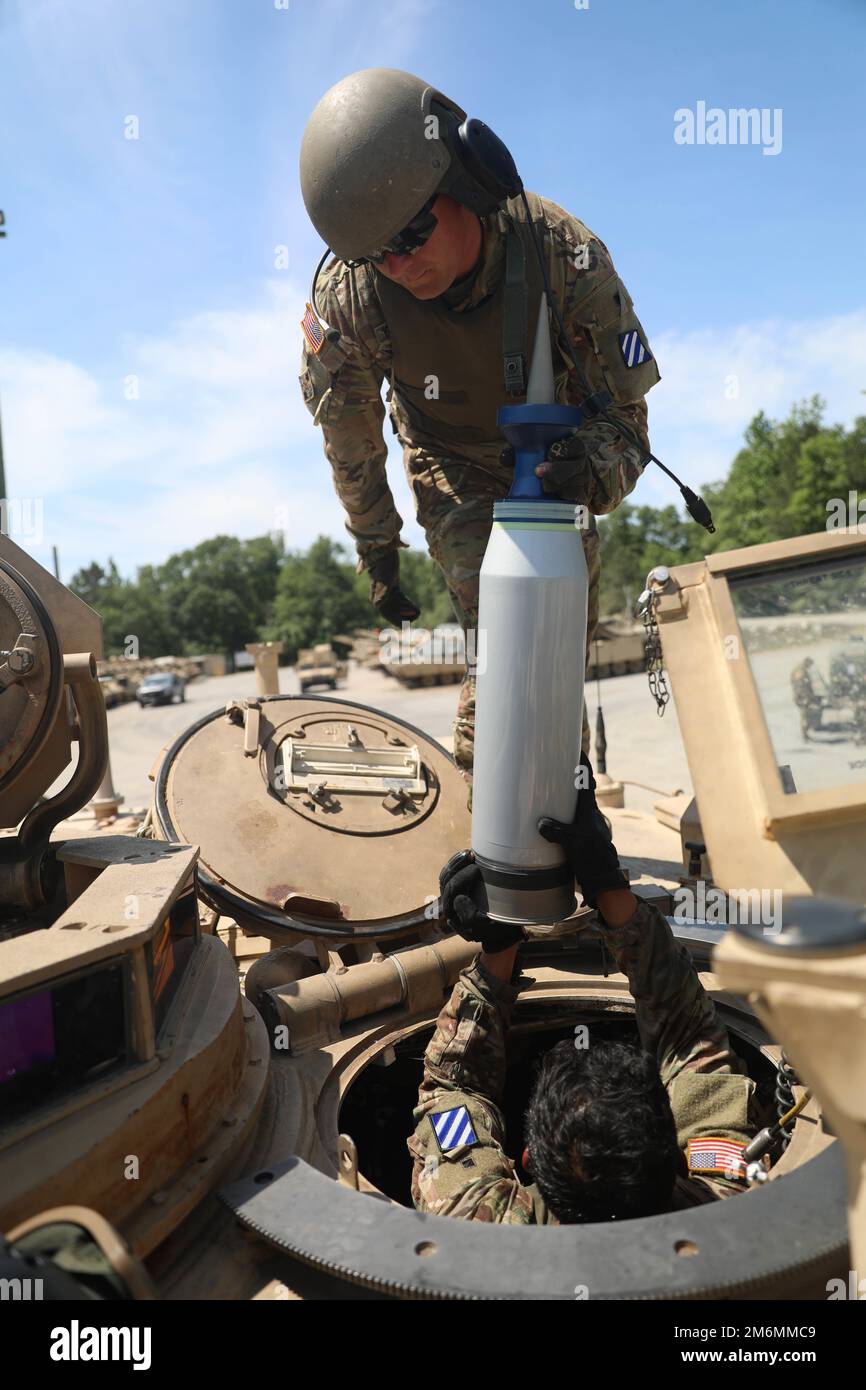 U.S. Army Sgt. Colby J. Kuberski, an M1 armor crewman gunner assigned ...