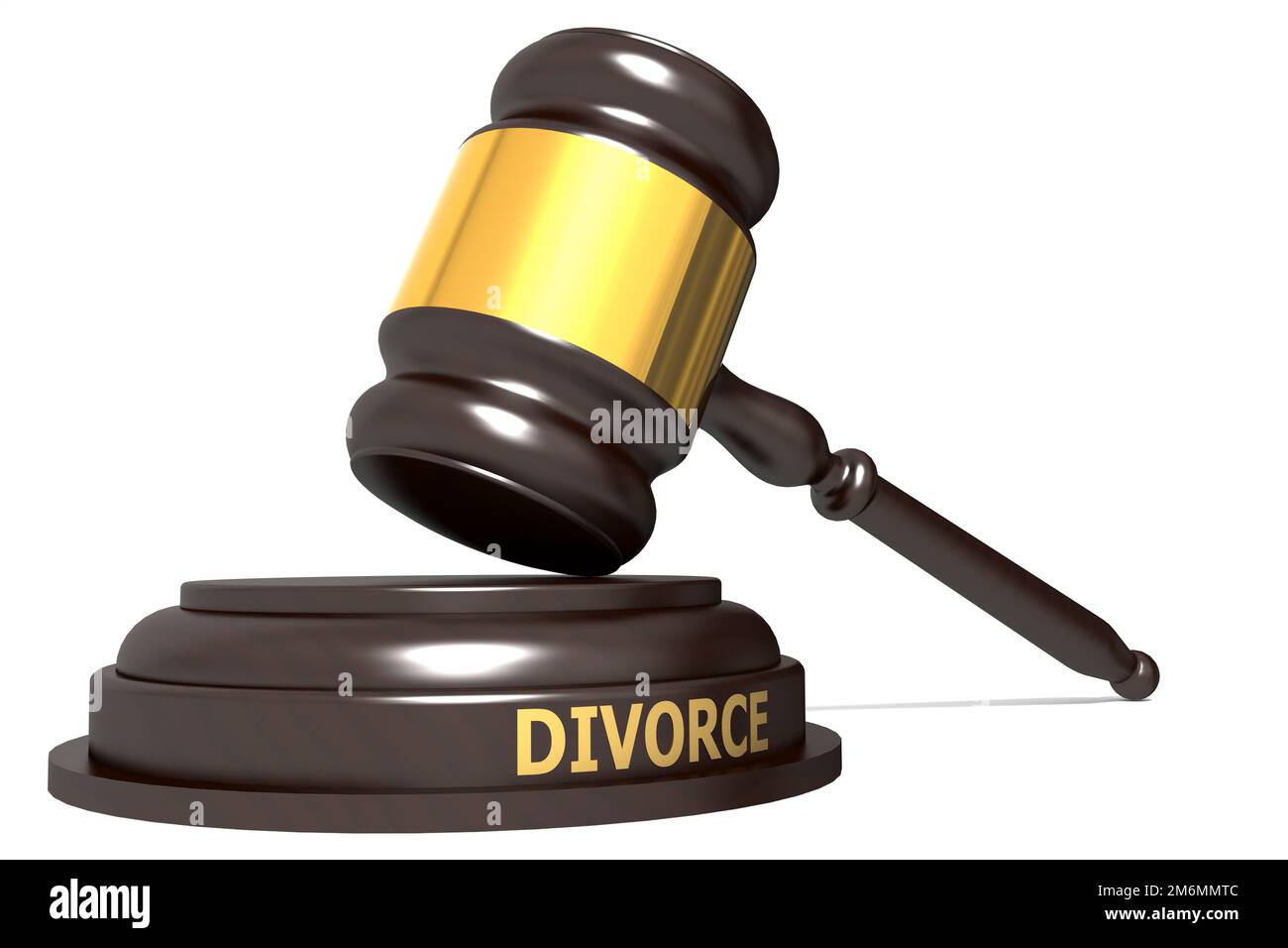 Wooden judge gavel with divorce word Stock Photo - Alamy