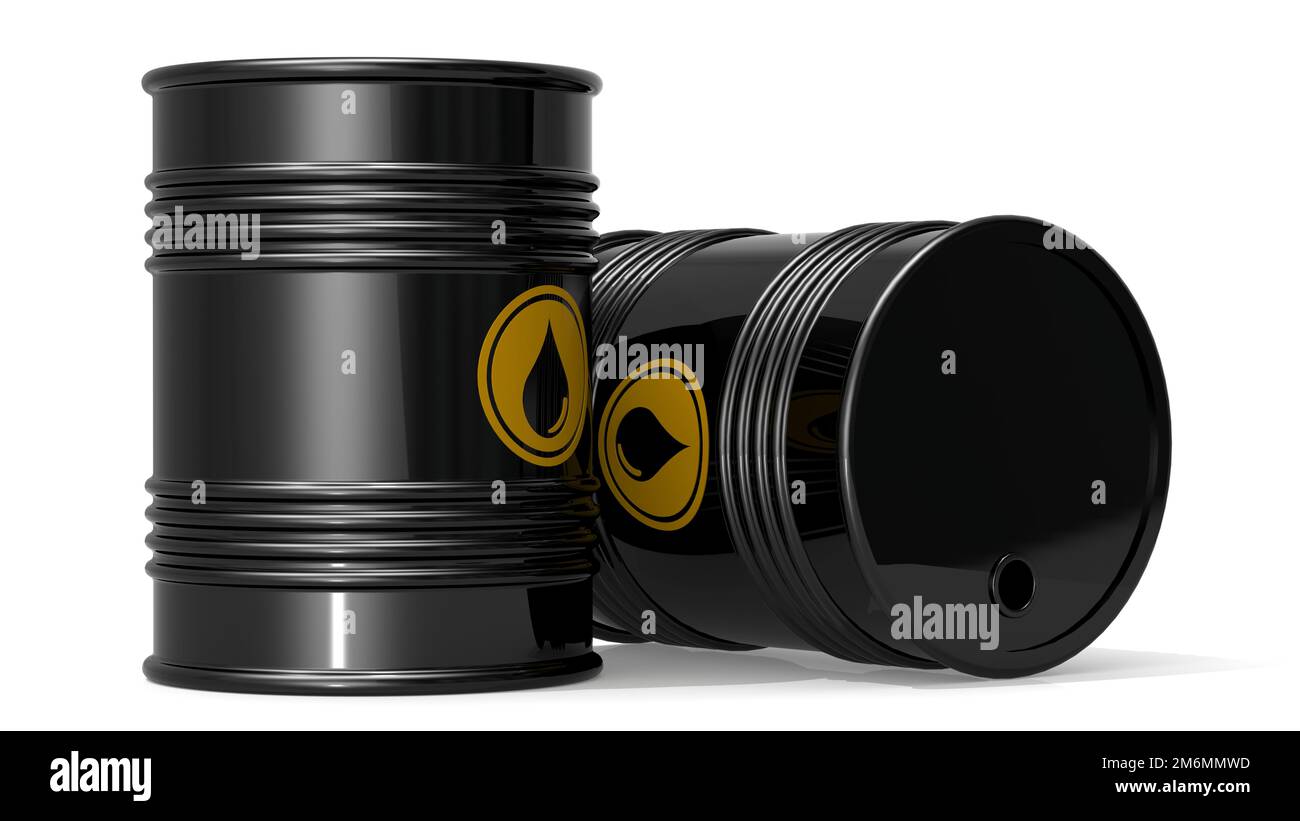 Empty oil barrel Cut Out Stock Images & Pictures - Alamy