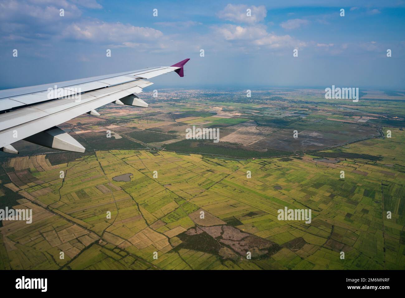 Under the wing of the scenery Stock Photo - Alamy