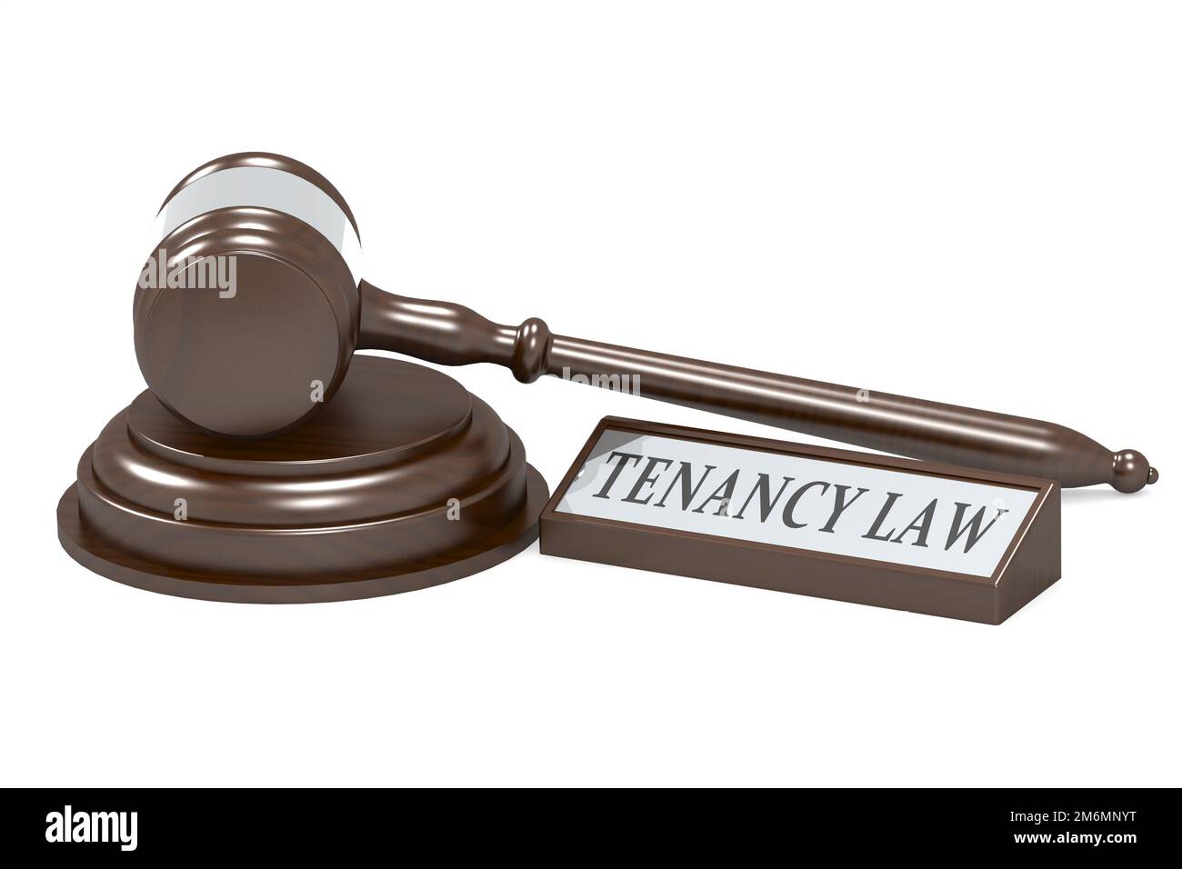 Judge gavel and tenancy law banner Stock Photo - Alamy