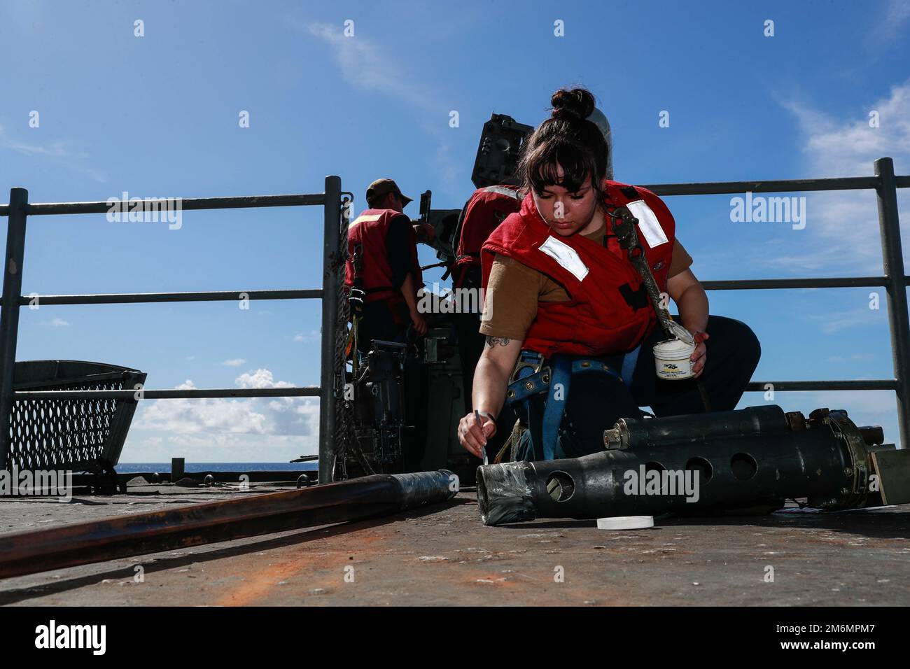 PHILIPPINE SEA (May 2, 2022) Airman Kayla Figueroa, from Bakersfield ...