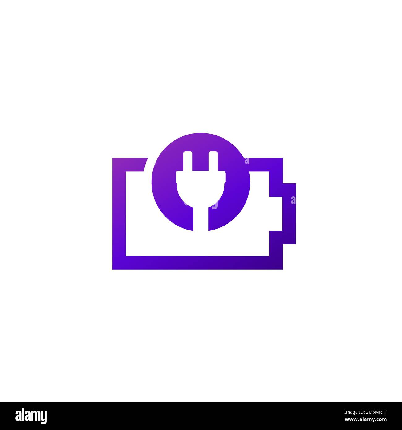 battery icon with a plug Stock Vector Image & Art - Alamy