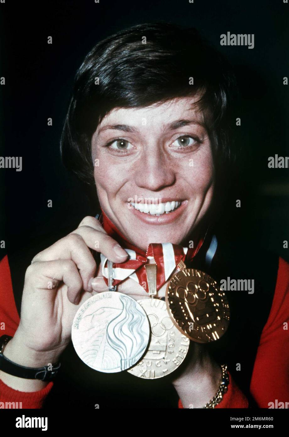 FILED - 31 January 1976, Frankfurt-Archiv: German ski racer Rosi ...
