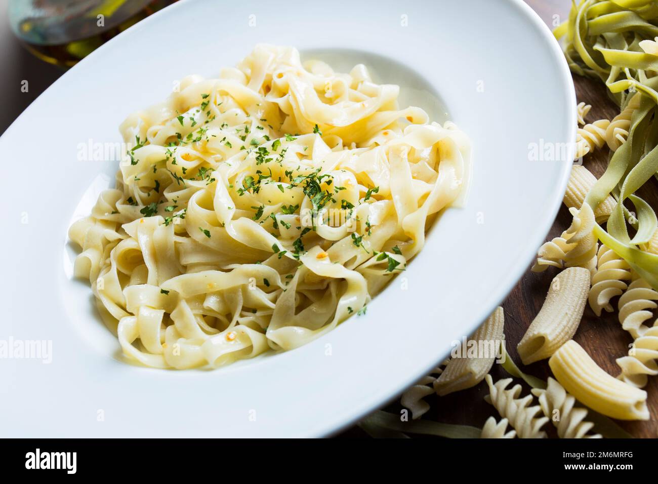 Spaghetti Aglio E Olio Is A Traditional Italian Pasta Dish From Naples The Dish Is Prepared By
