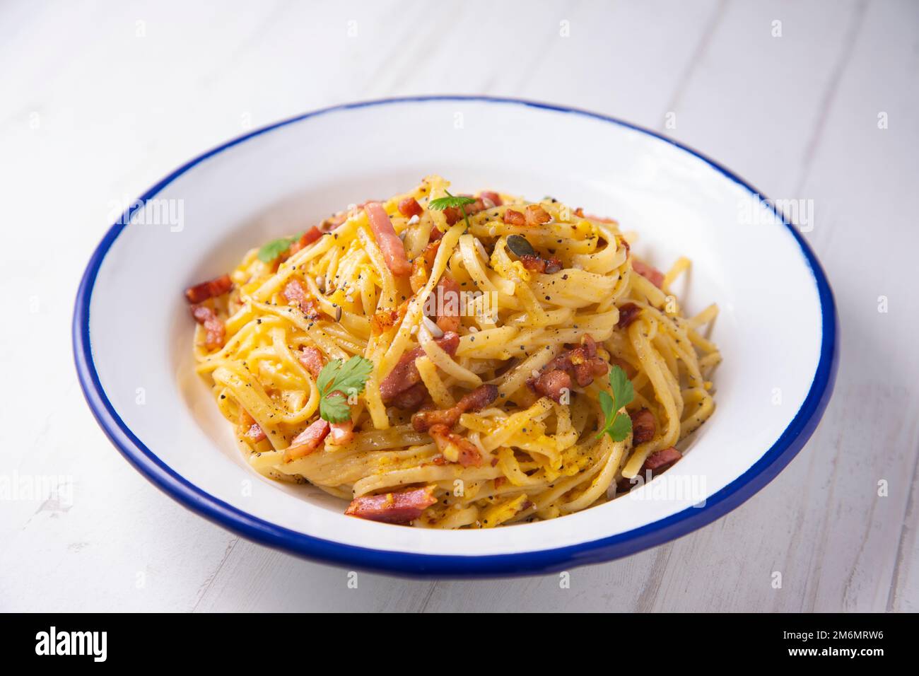 Tagliatelle alla Cardinale Stock Photo - Alamy