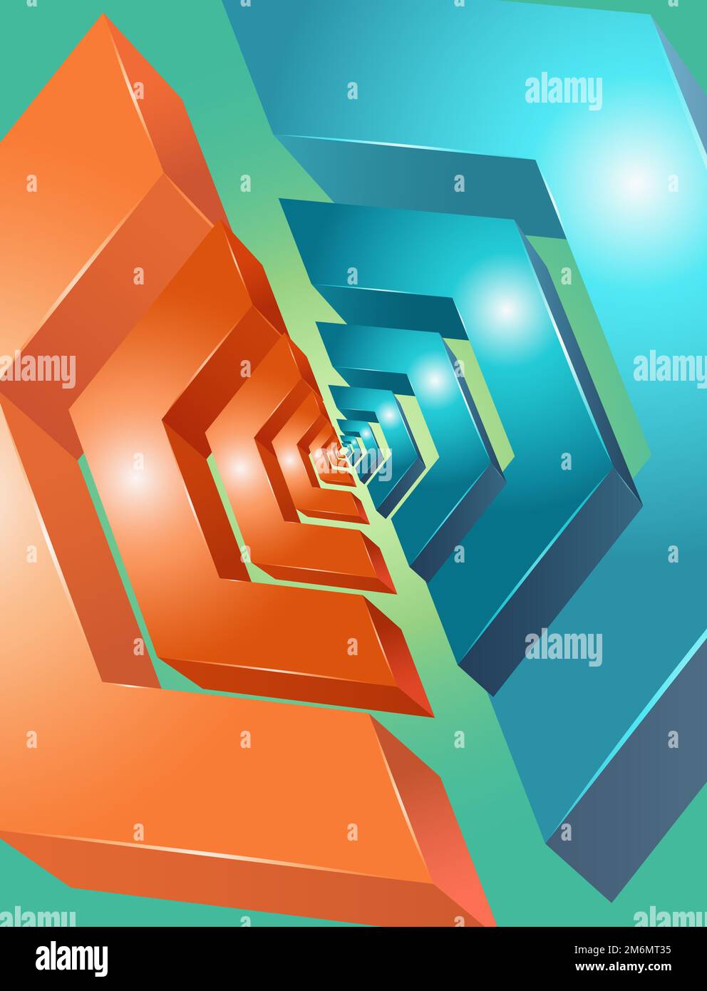 3D vector abstract geometric background design Stock Photo - Alamy