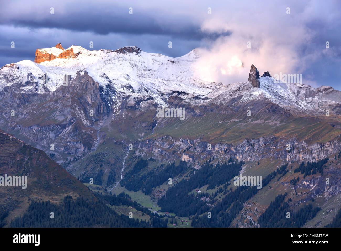 Aerial switzerland monch mountain alps hi-res stock photography and ...