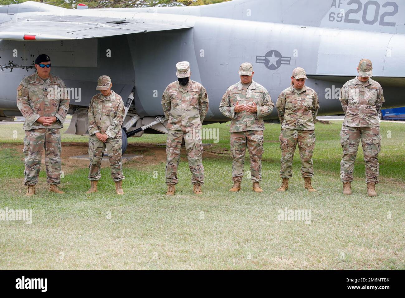 U.S. Airmen with the 156th Wing, Puerto Rico Air National Guard, honor ...