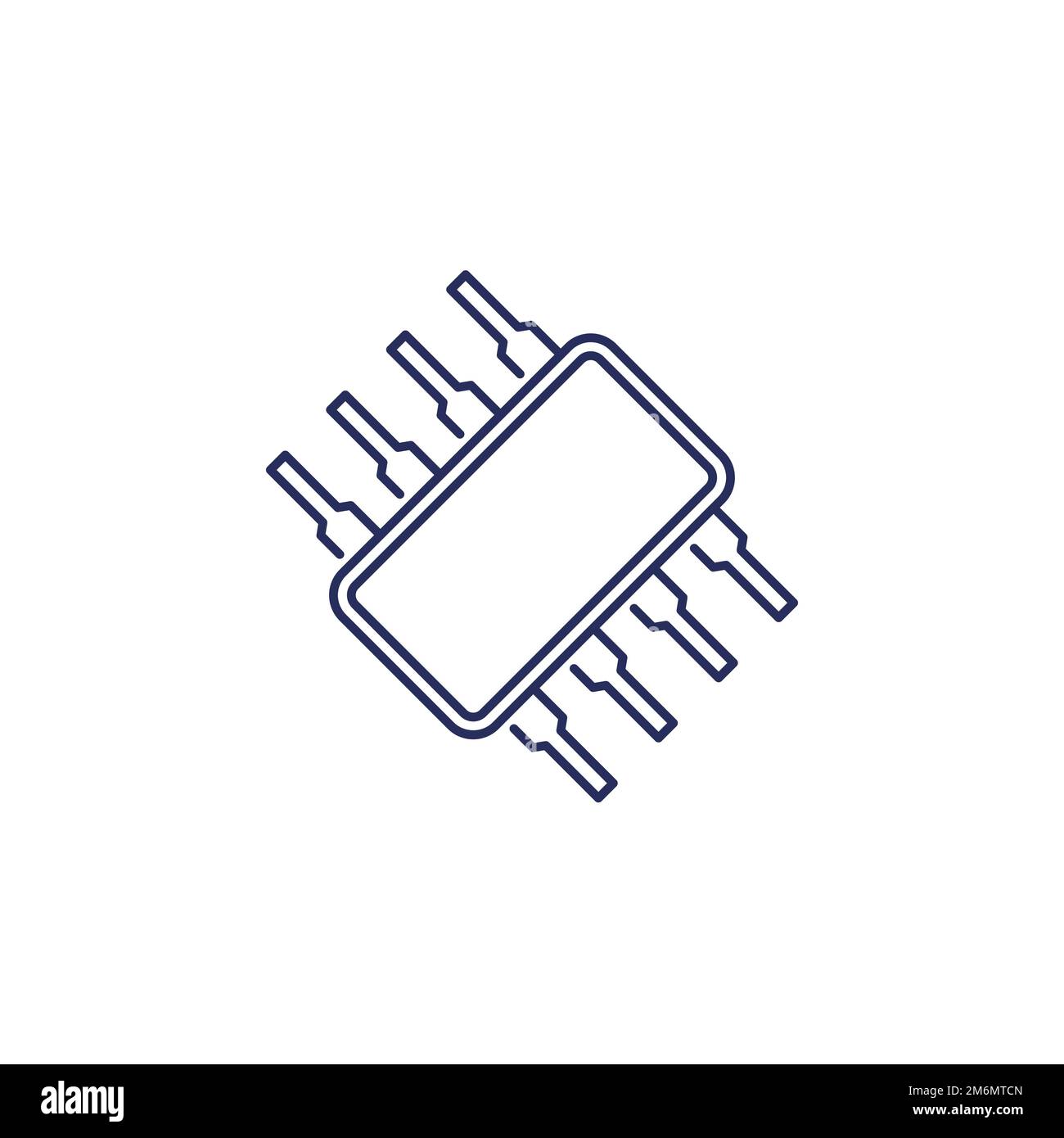 semiconductor line icon on white Stock Vector Image & Art - Alamy
