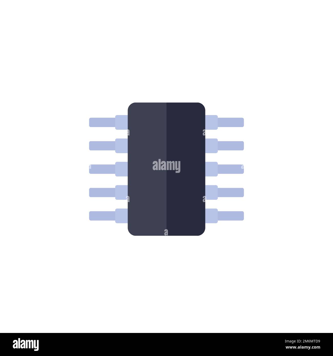 semiconductor icon on white, flat vector Stock Vector Image & Art - Alamy