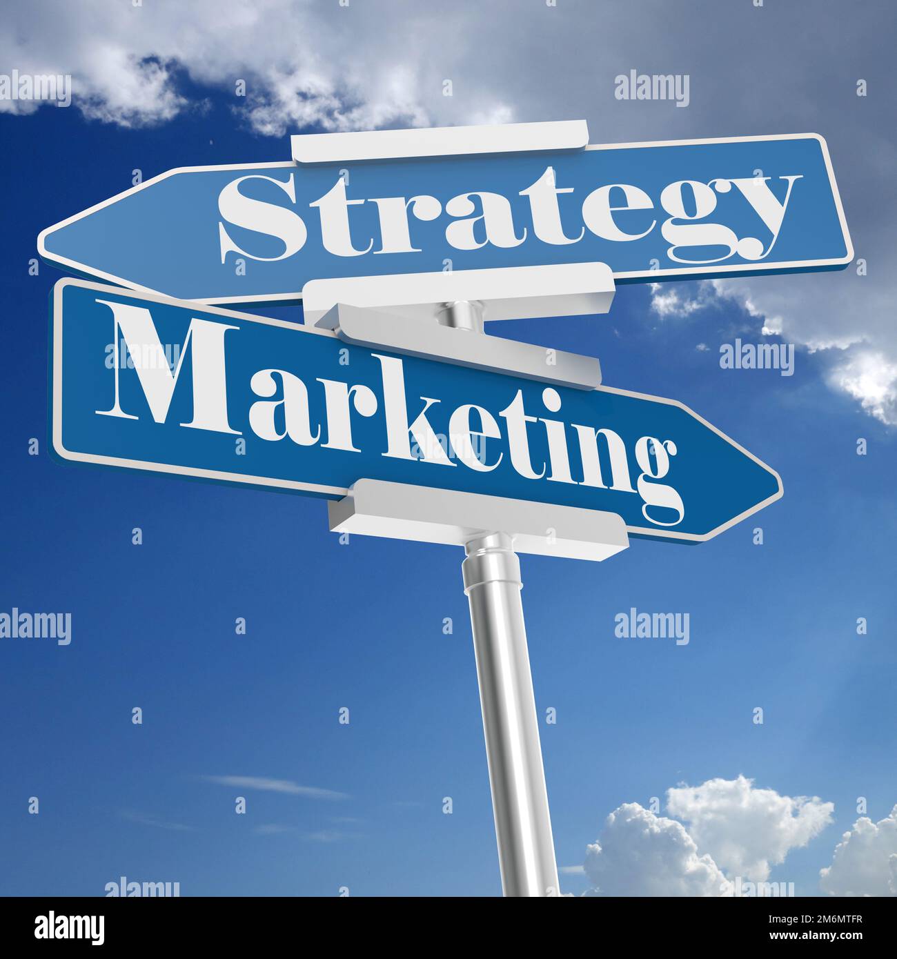 Marketing and strategy signs Stock Photo - Alamy