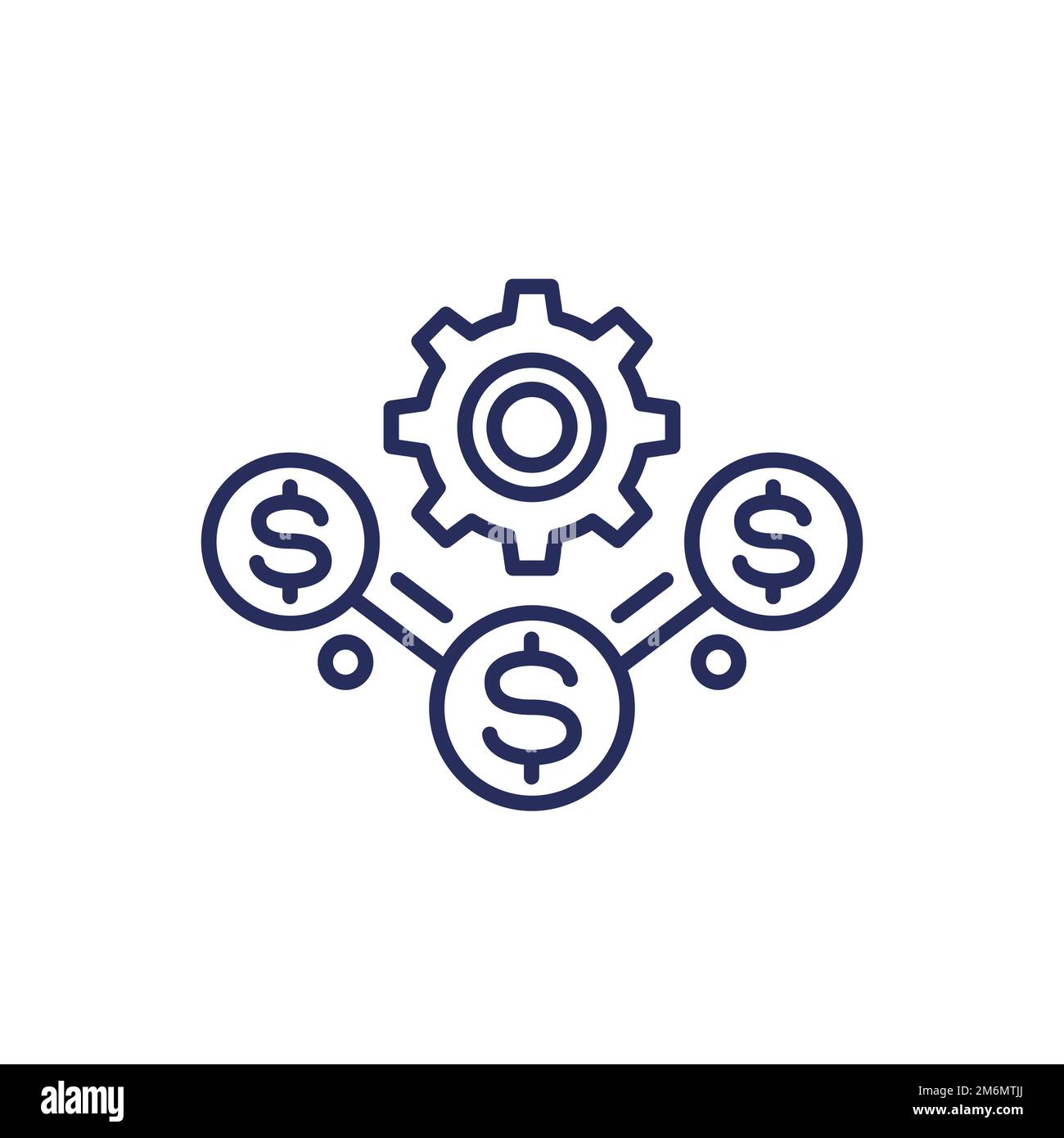 financial operations line icon on white Stock Vector Image & Art - Alamy