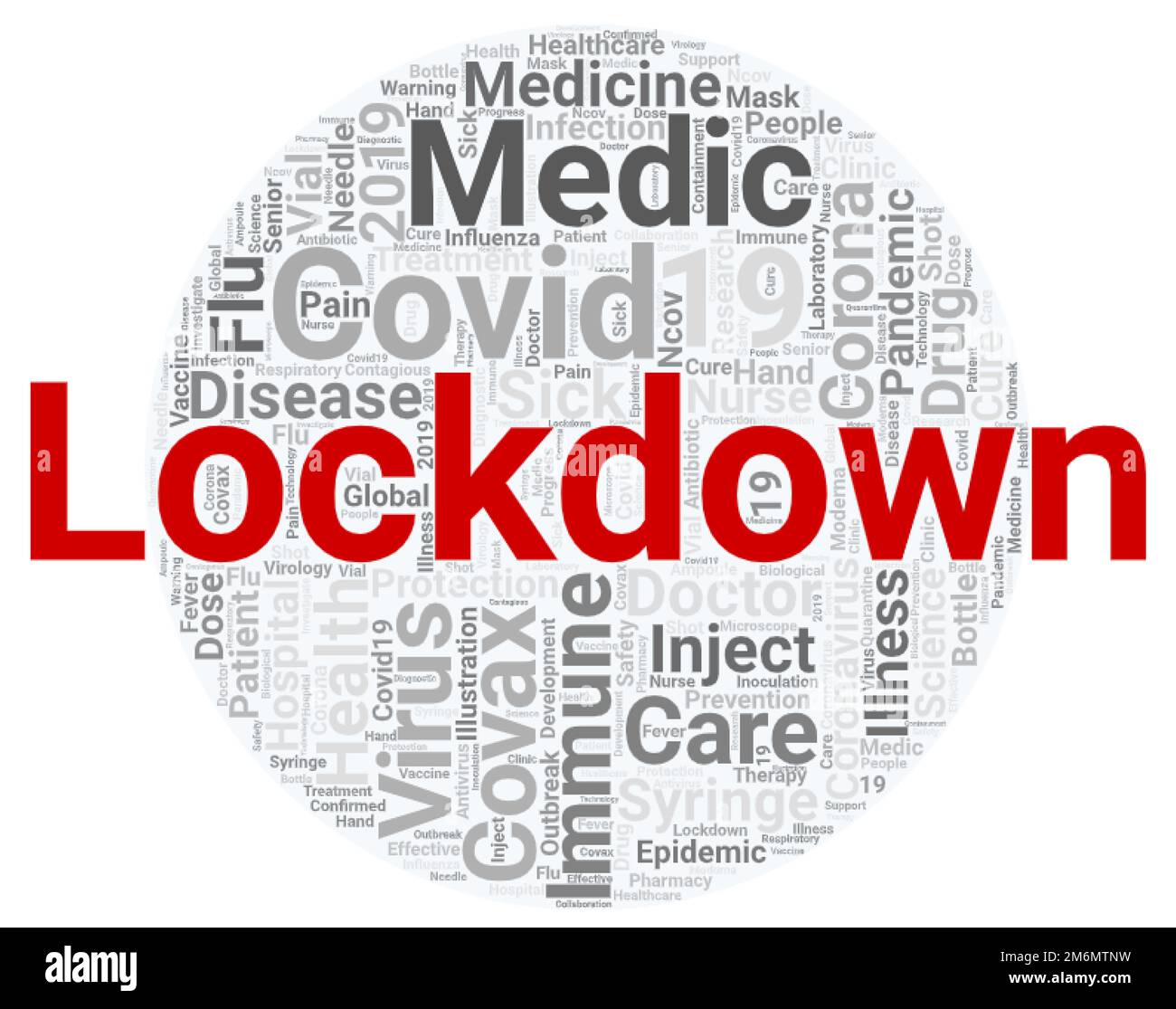 Lockdown word cloud concept on white background Stock Photo - Alamy