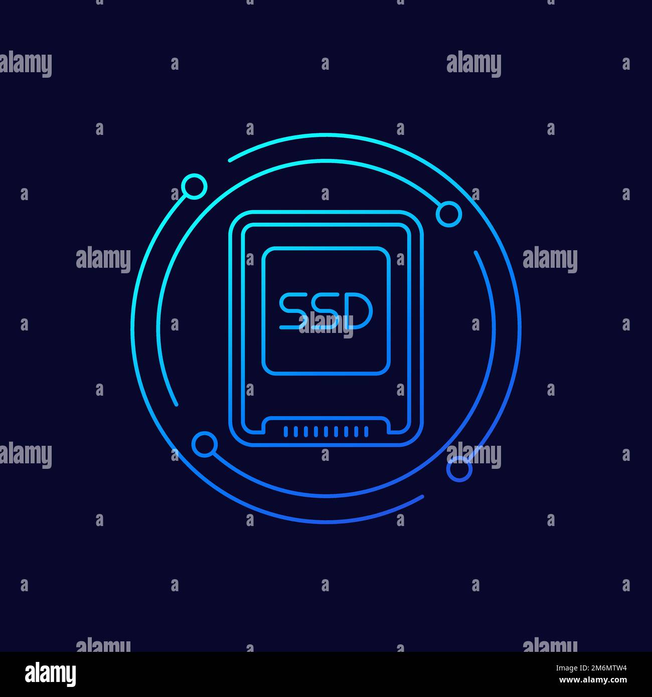 ssd drive icon, linear design Stock Vector Image & Art - Alamy